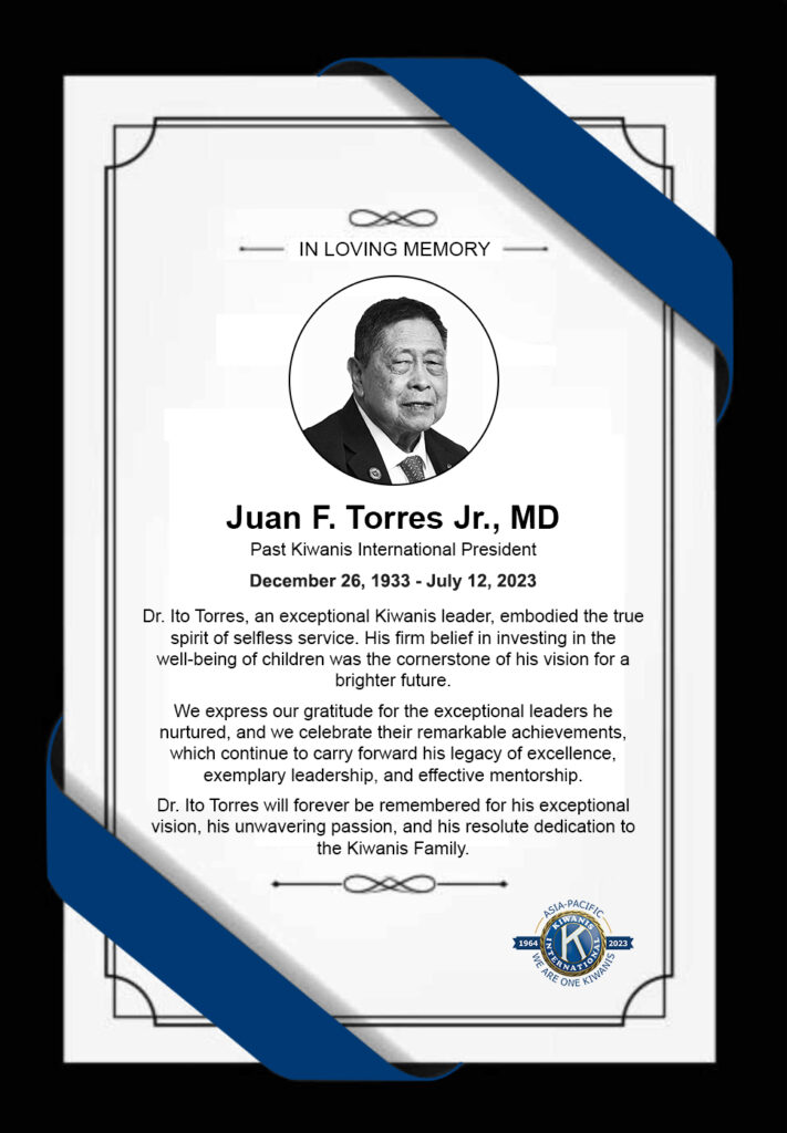Honoring the Life and Service of Past Kiwanis International President ...