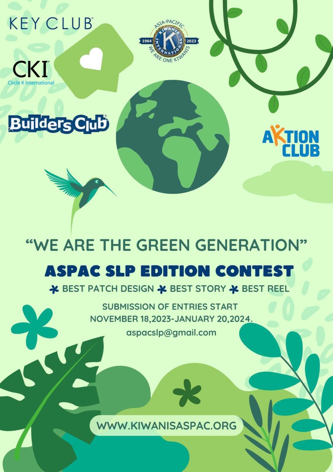 Green Generation, ASPAC presents the SLP Edition! - Kiwanis Asia ...