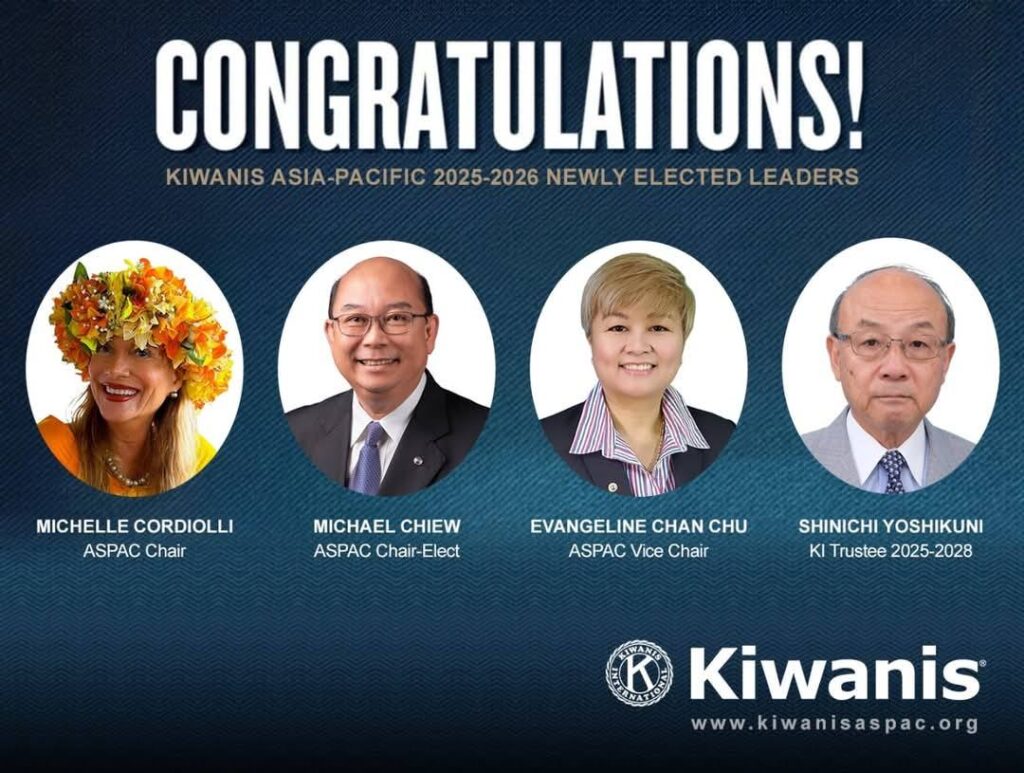 Congratulations to the newly elected officers - Kiwanis Asia-Pacific Region
